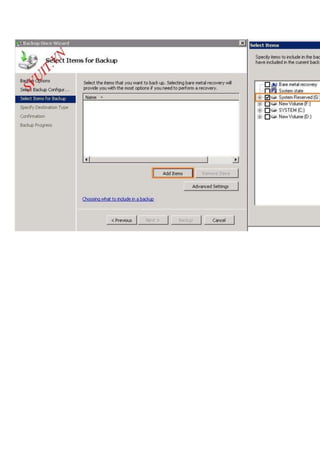 Windows backup server 2008 part 1 | PDF