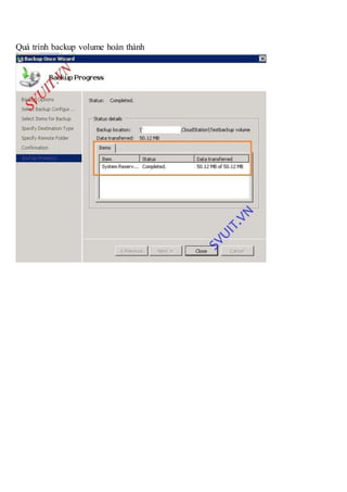 Windows backup server 2008 part 1 | PDF
