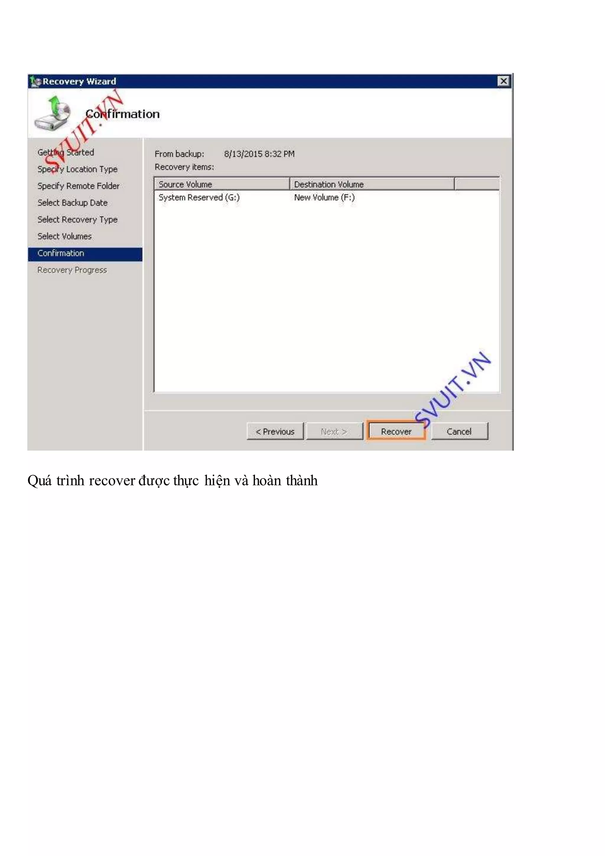 Windows backup server 2008 part 2 | PDF