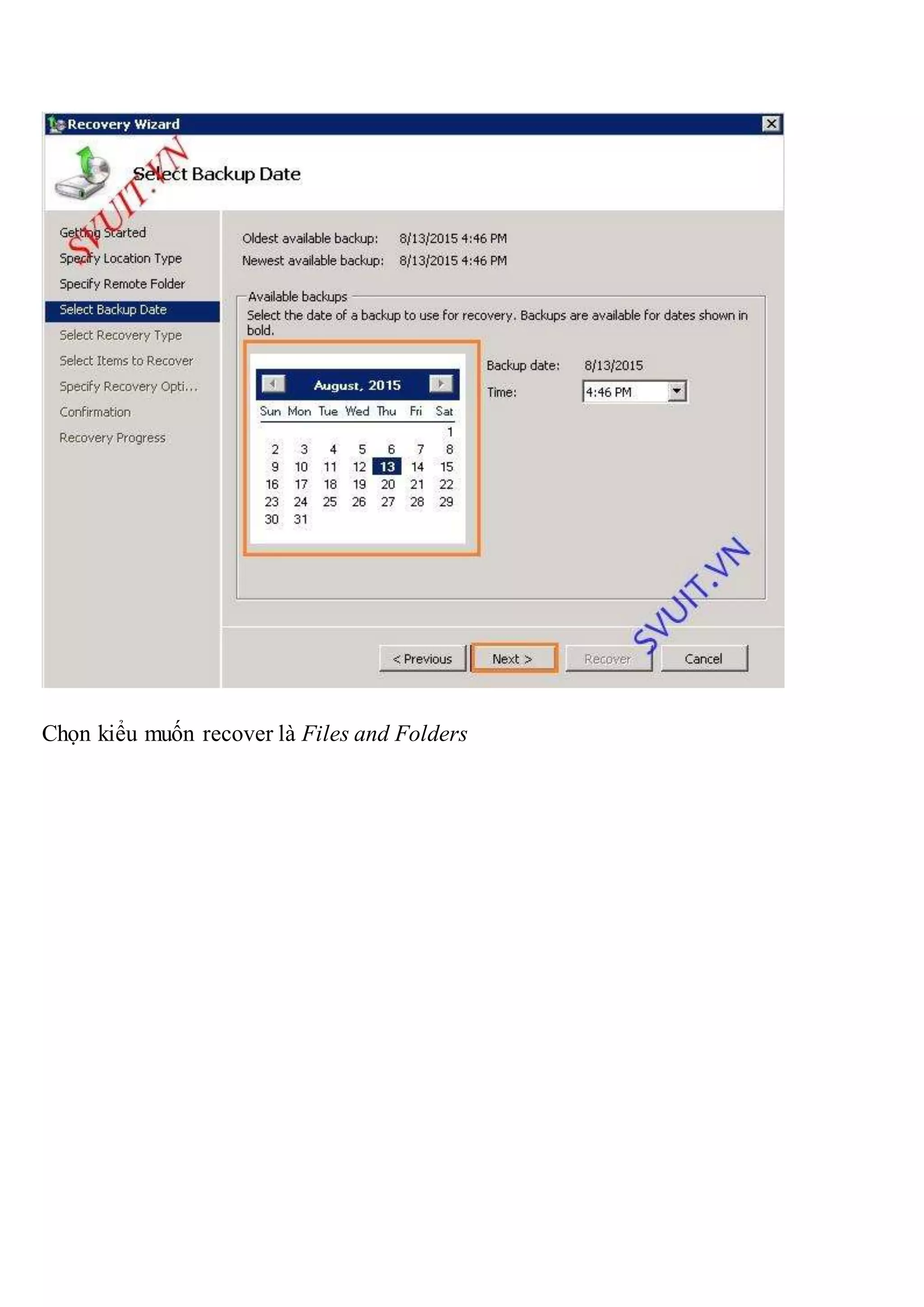Windows backup server 2008 part 2 | PDF