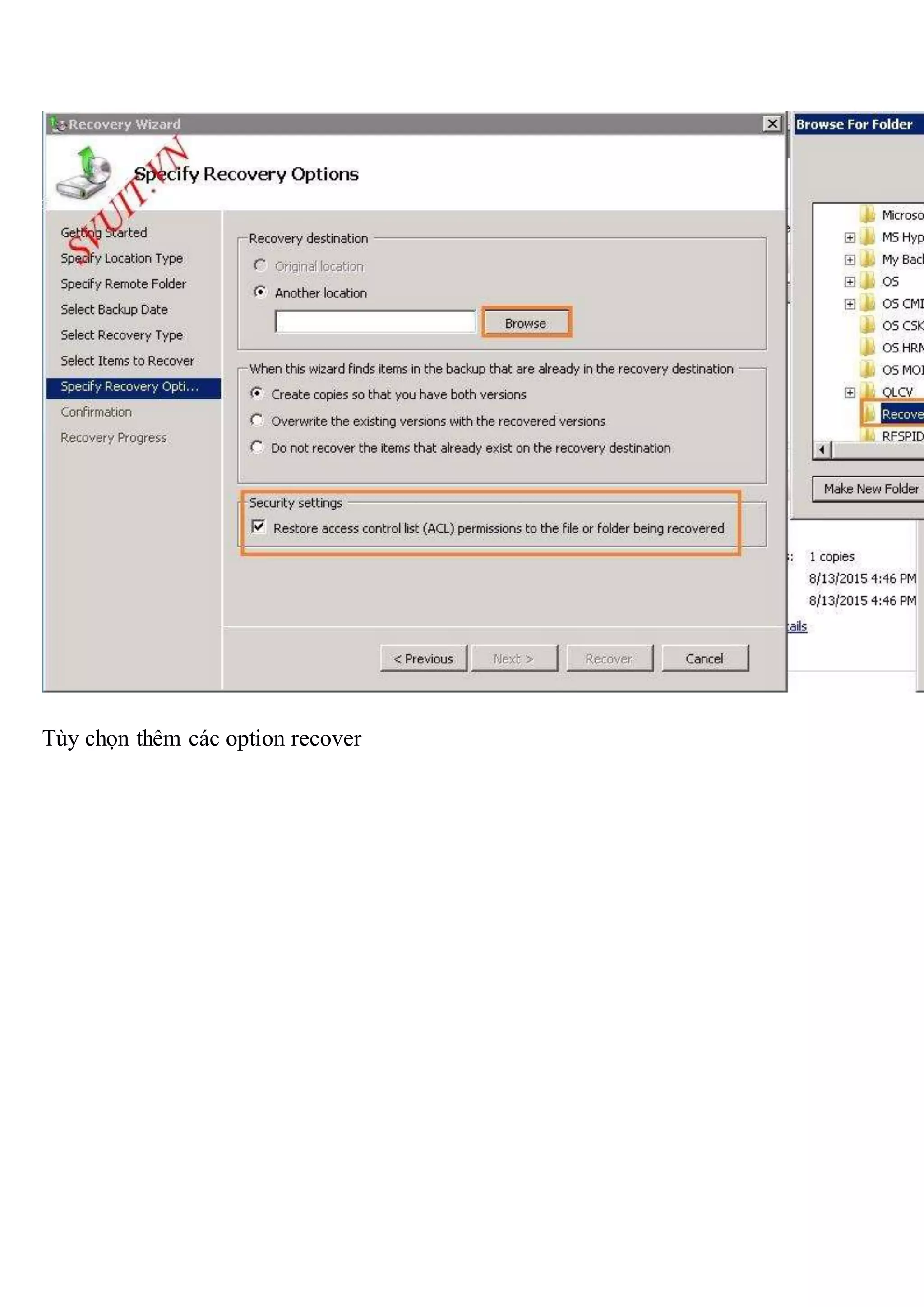 Windows backup server 2008 part 2 | PDF
