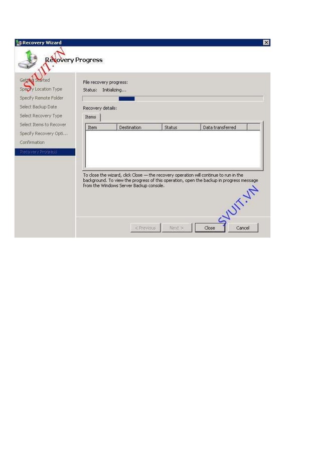 Windows backup server 2008 part 2 | PDF