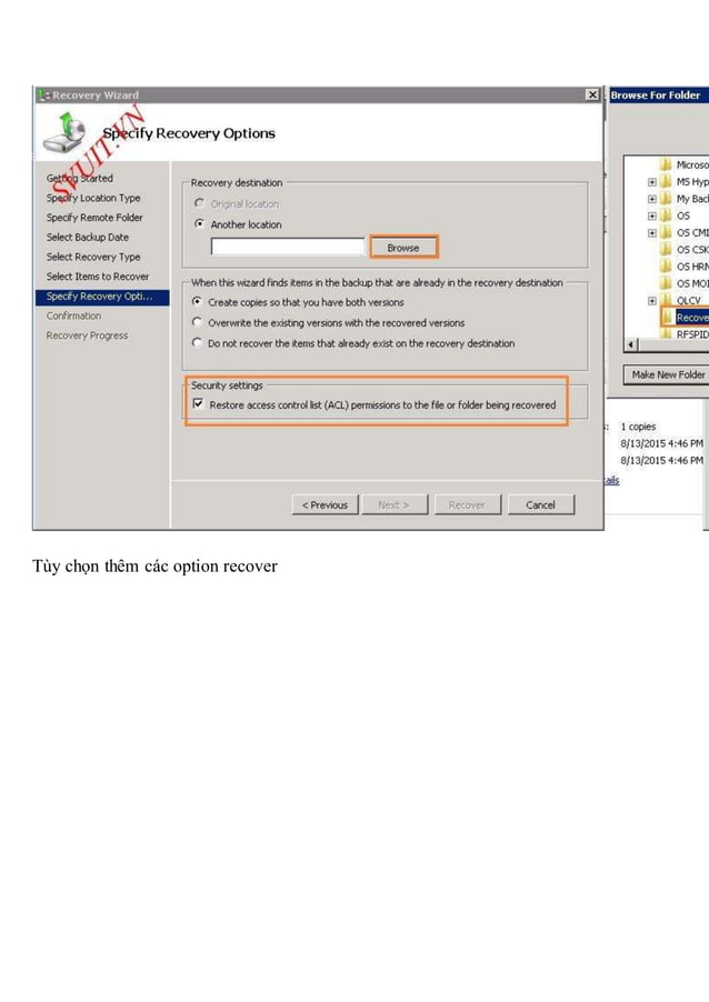 Windows backup server 2008 part 2 | PDF