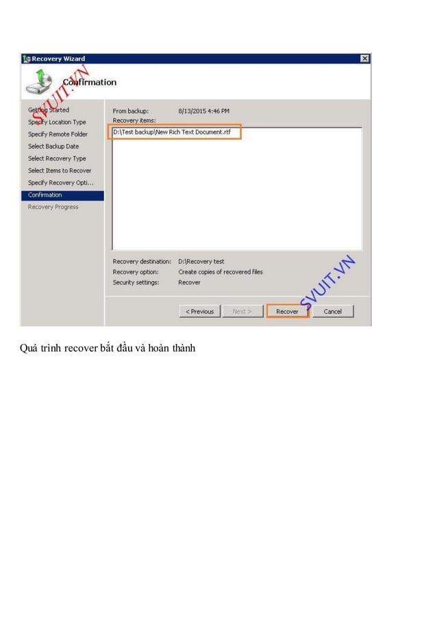 Windows backup server 2008 part 2 | PDF