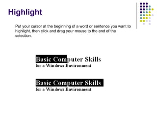Windows Basic Computer Skills | PPT