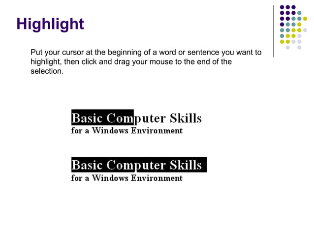 Windows Basic Computer Skills | PPT