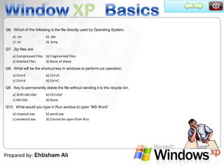 Windows basic quiz | PPT
