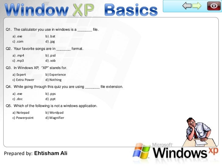 Windows basic quiz