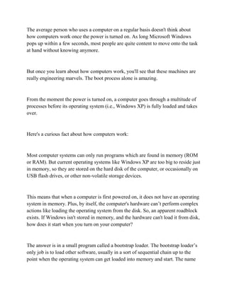 Windows booting | DOCX