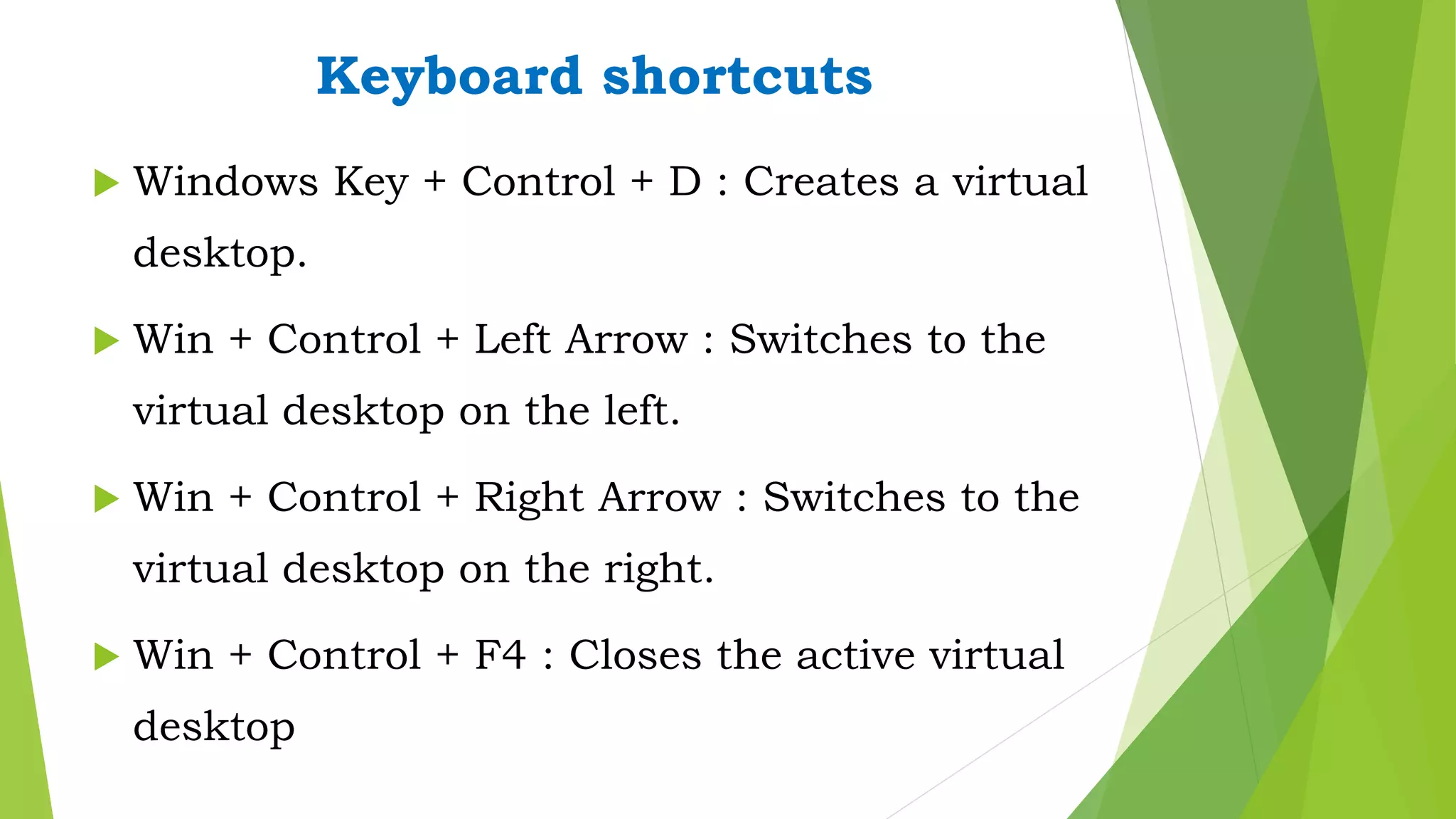 Windows key keyboard shortcuts | PPT