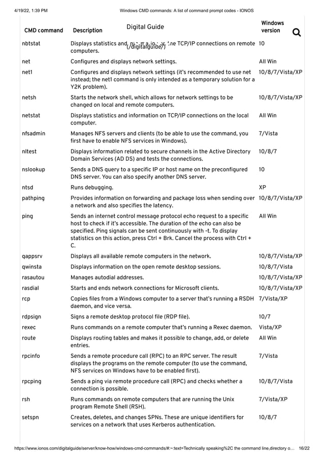 Windows Cmd Commands Pdf