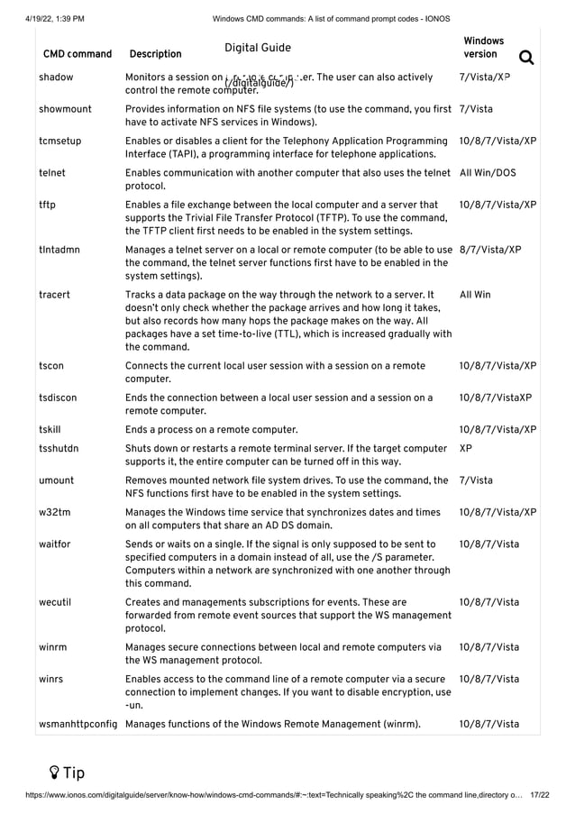 Windows Cmd Commands Pdf