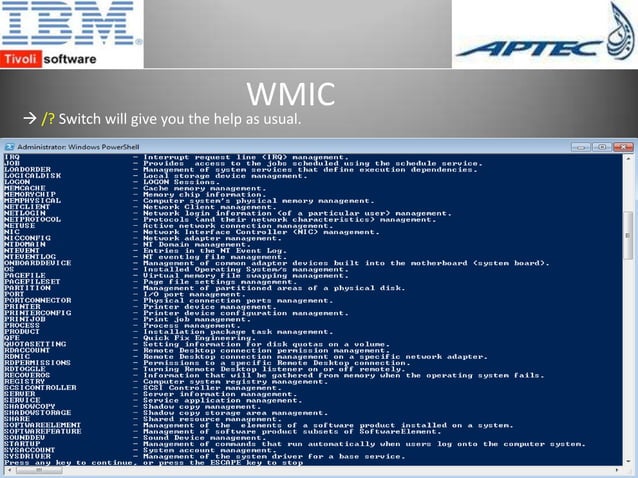 Windows Command Line Tools | PPTX