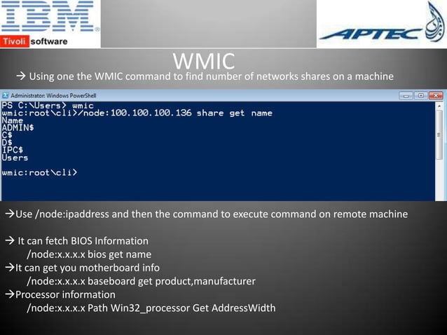 Windows Command Line Tools | PPTX