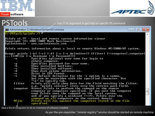 Windows Command Line Tools | PPTX
