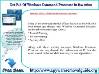 Remove Windows Command Processor In few Simple Automatic Steps | PPT ...