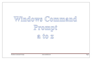 Windows command prompt a to z | PPT