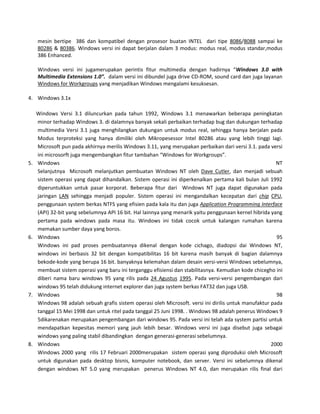 Windows dari waktu ke waktu | PDF