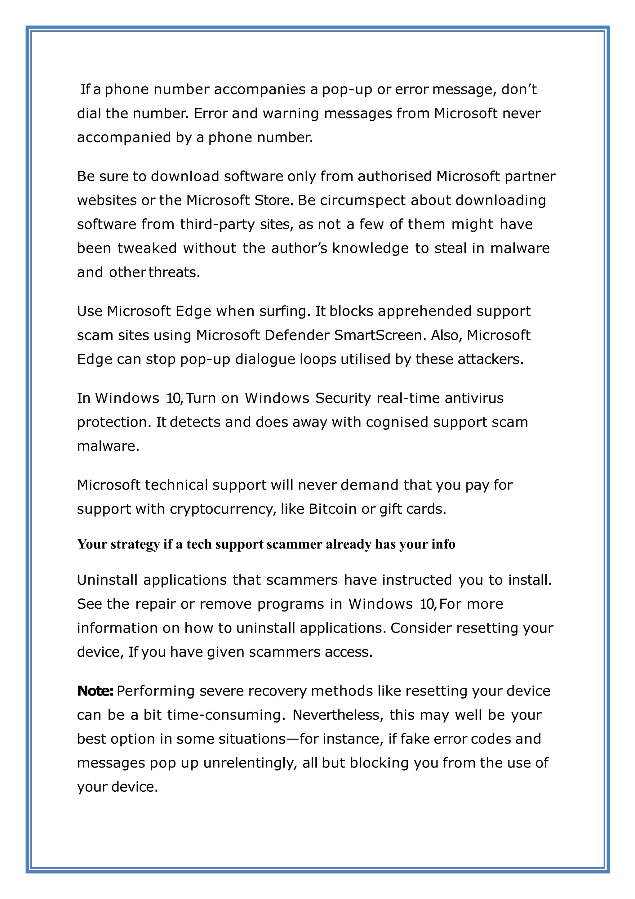 Windows defender email scam | PPTX