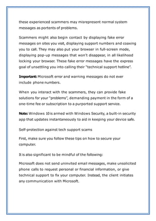 Windows defender email scam | PPTX