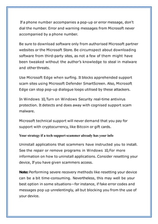 Windows defender email scam | PPTX