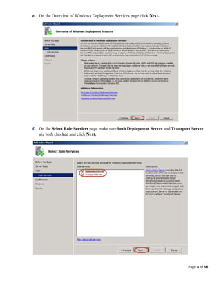 Windows Deployment Services Tutorial | PDF