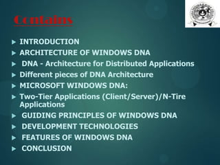 Windows dna | PPTX