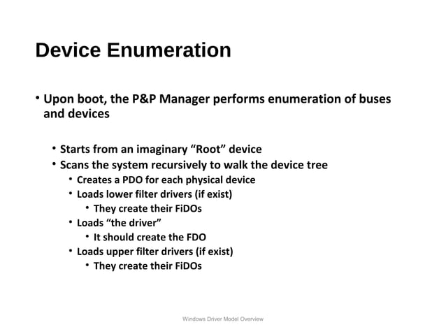 WDM - Windows Driver Model overview | PPT