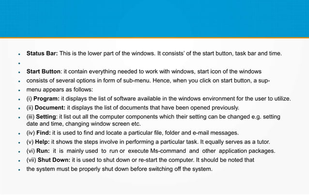 Windows enviroment | PPT