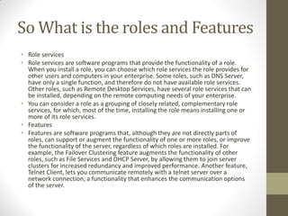 How To Add Roles & Features | PDF