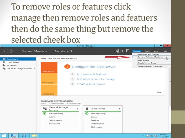 How To Add Roles & Features | PPT