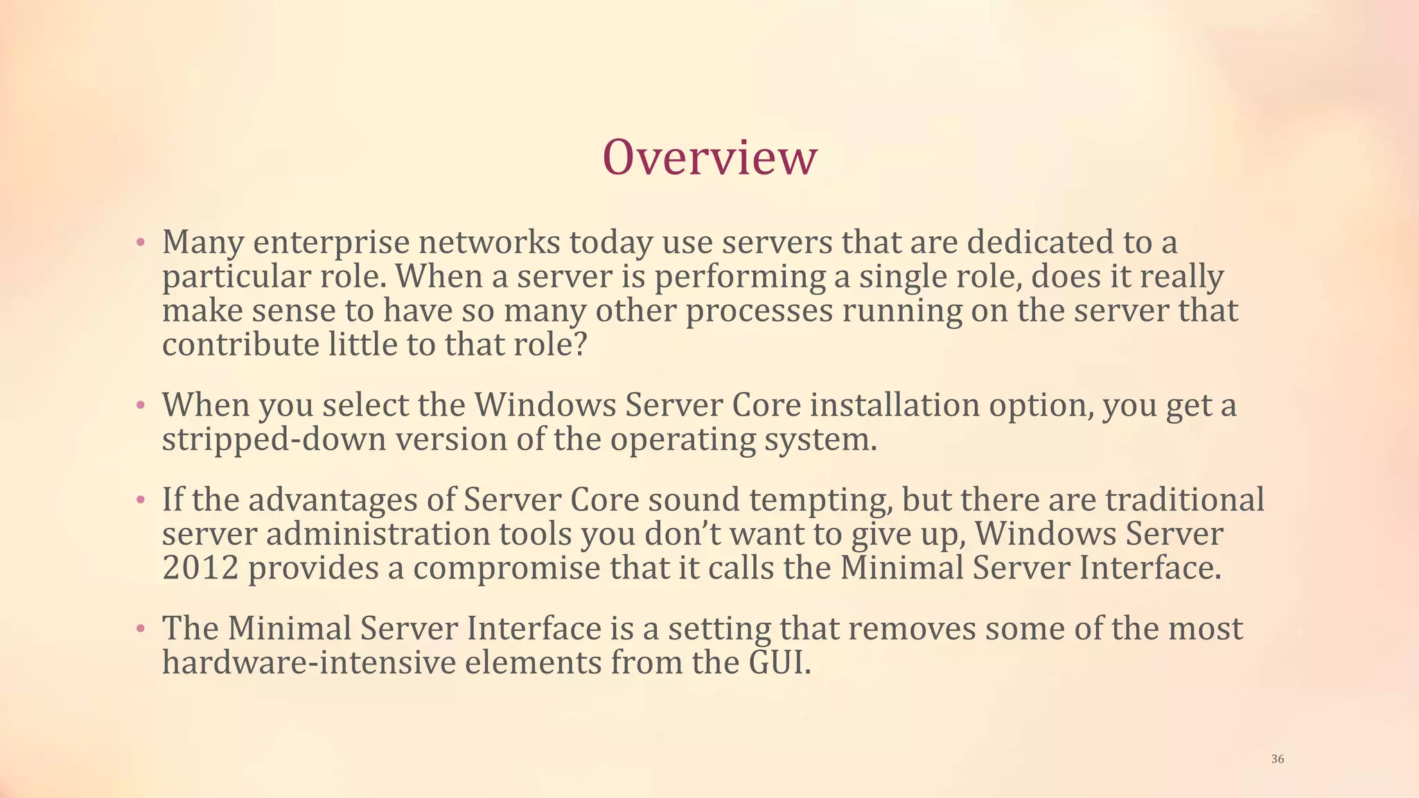 Windows Server 2012 Installation and Configurtion Superiorgrw | PPTX