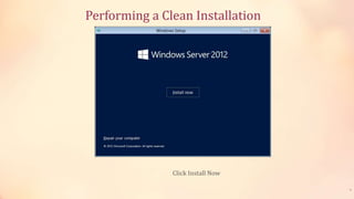 Windows Server 2012 Installation and Configurtion Superiorgrw | PPTX