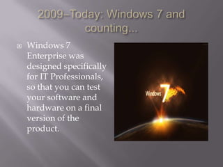 Windows evolution | PPT