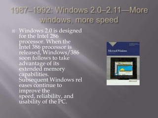 Windows evolution | PPT