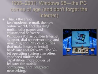 Windows evolution | PPT