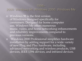 Windows evolution | PPT