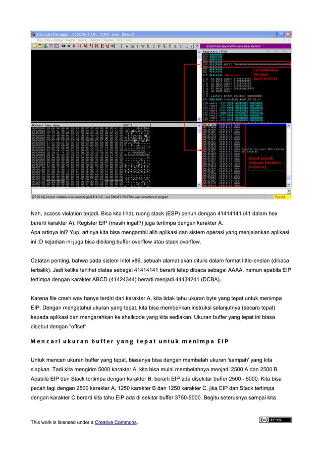 Windows Exploitation Smashing the Stack - hitz#7 | PDF