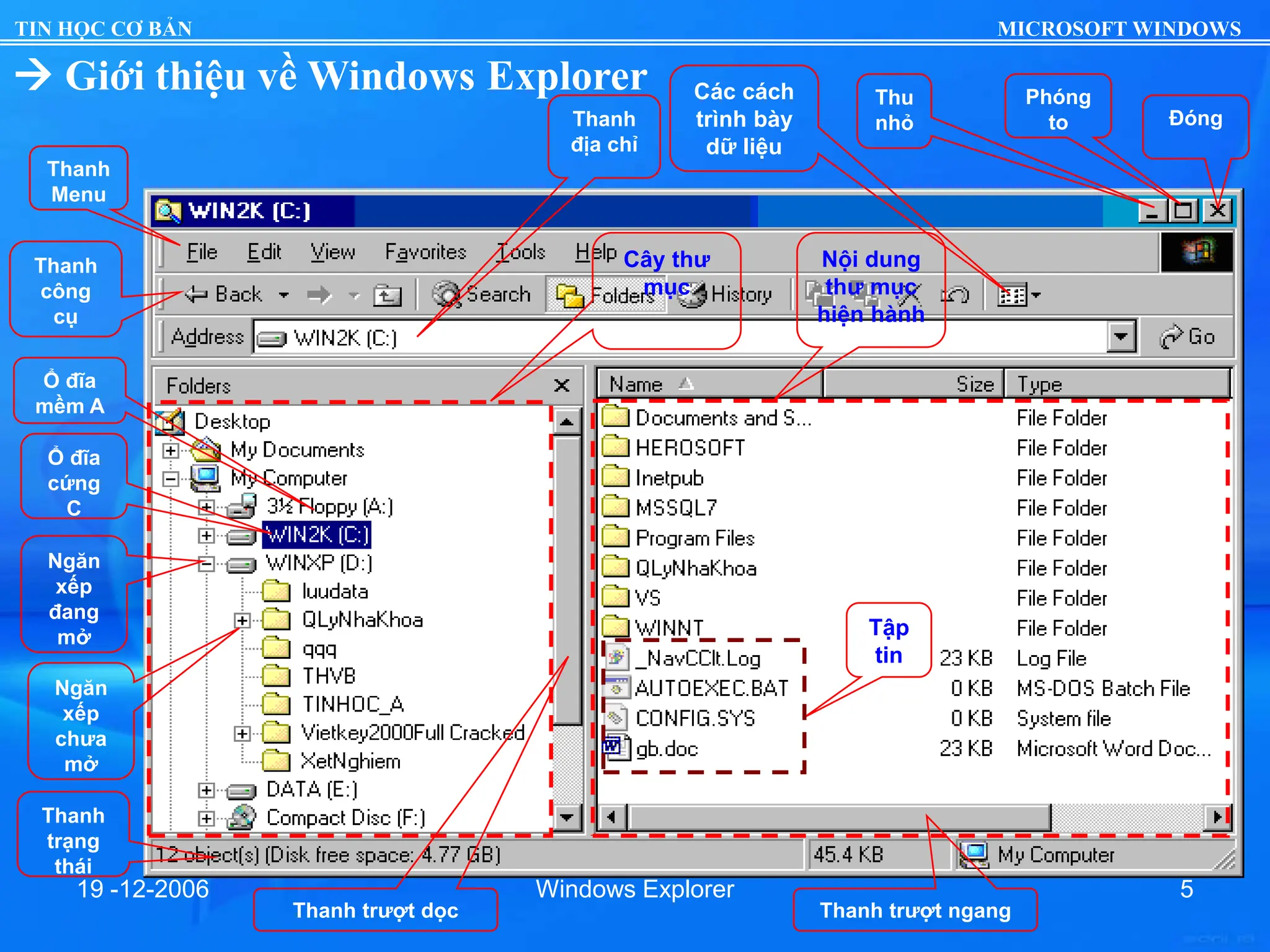 Slide bài giảng hướng dẫn về Windows Explorer.ppt | Free Download
