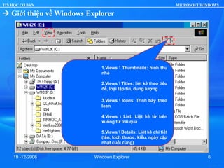 Slide bài giảng hướng dẫn về Windows Explorer.ppt