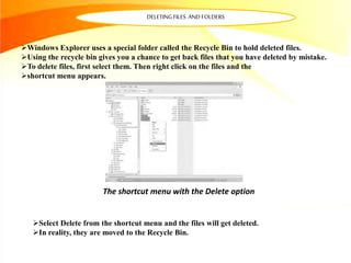 Deleting Files and Folders - R.D.Sivakumar | PPT