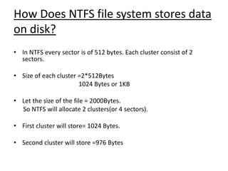 Windows File System | Ppt