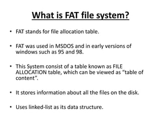 Windows file system | PPTX