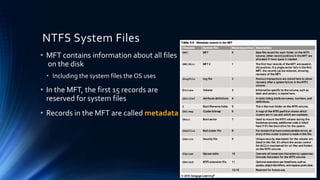 Windows File Systems | PPTX