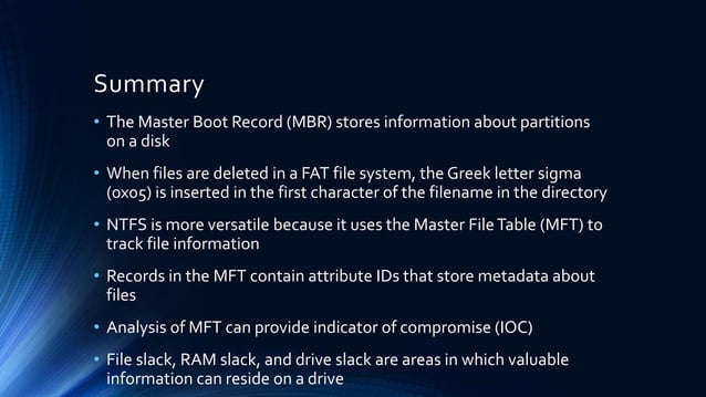 Windows File Systems | PPTX | Operating Systems | Computer Software and Applications
