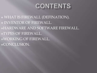 Windows firewall | PPTX