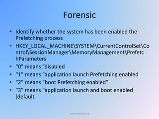 Windows forensic | PPTX
