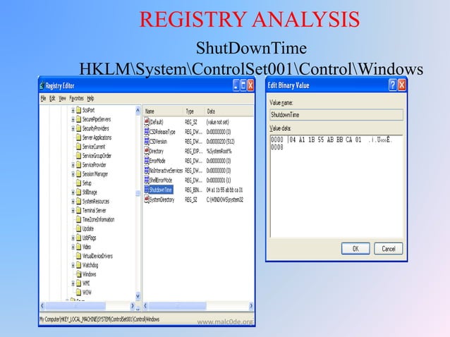 Windows Forensic Pptx Operating Systems Computer Software And Applications