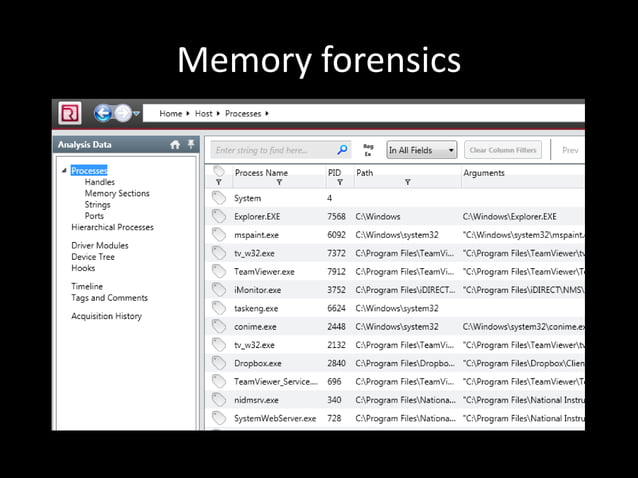 MNSEC 2018 - Windows forensics | PPT
