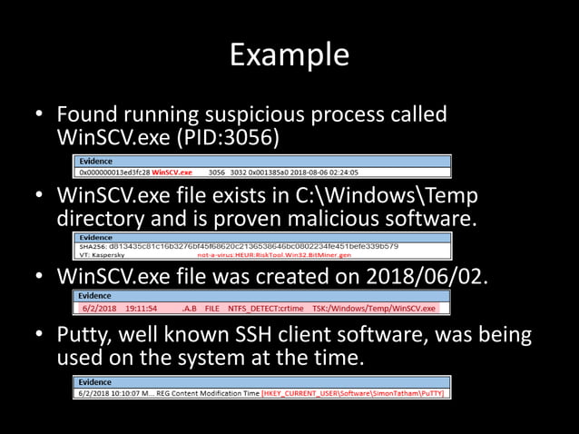 MNSEC 2018 - Windows forensics | PPT